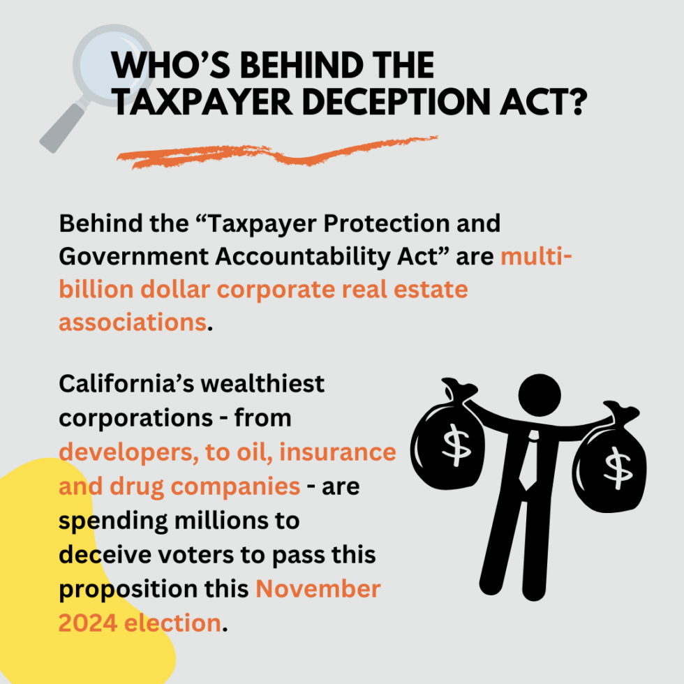 Stop the Taxpayer Deception Act and Protect Local Services - Oakland Rising
